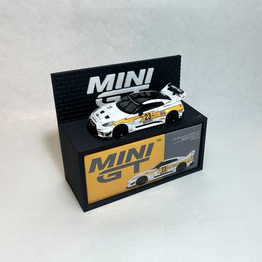 🌆 Expositor individual com parede - MINI GT - 1/64・Arquivo STL para ...