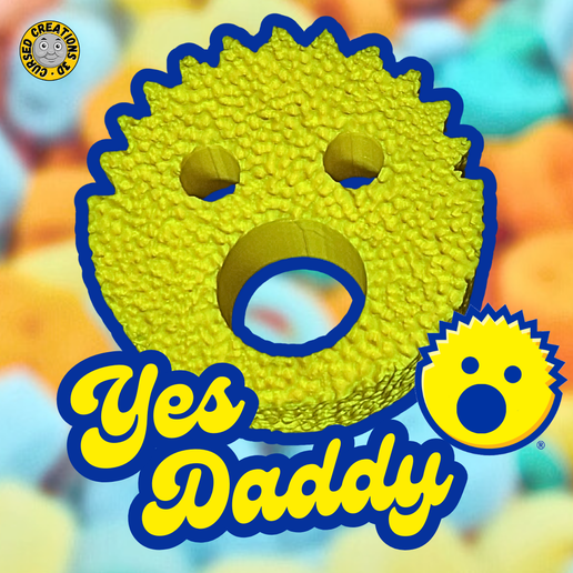 🧽 Yes Daddy - Cursed Scrub Daddy・ STL File for 3D printing・Cults