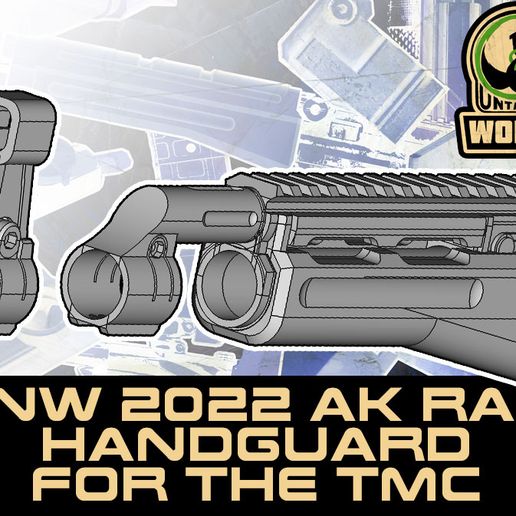 Fichier STL UNW TIPPMANN TMC HANDGUARD MODEL 2022 AK avec rail supérieur・Modèle pour impression ...
