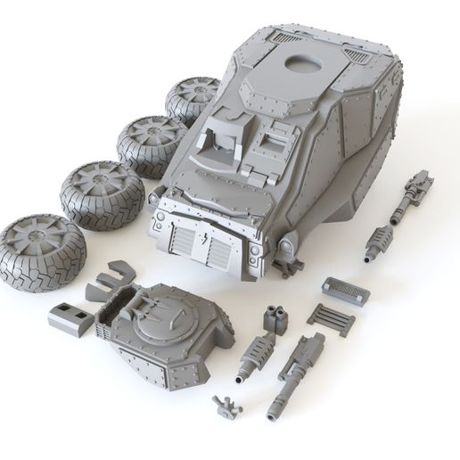 🎲 Sci fi Gothic Storm Vehicle・ STL File for 3D printing・Cults