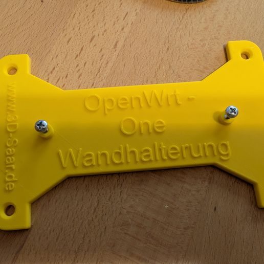 🔌 OpenWrt - One wall mount・ STL File for 3D printing・Cults