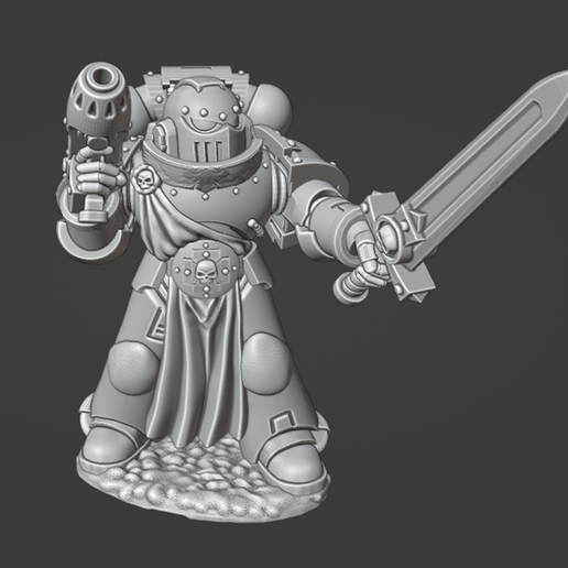 👷 15mm Classic Armor Sergeant BUILDER・Free STL File for 3D printing・Cults