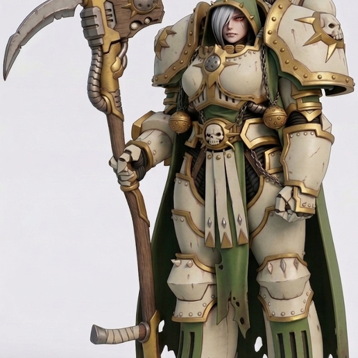 🦸 Primarca -Mortarion-girl・Free STL File for 3D printing・Cults