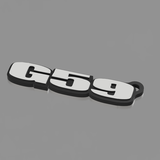 🔑 G59 logo key ring・Free STL File for 3D printing・Cults