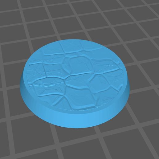 🦸 25mm Model Base (Stone Texture 1)・Free STL File for ・Cults