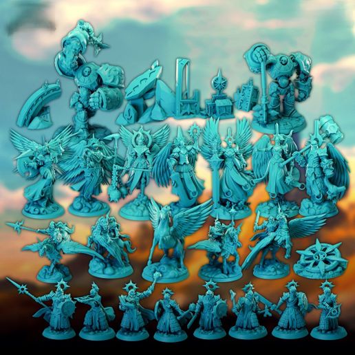 Fichier 3D The Celestial War Angelic Wrath ,Arch Knights ,Arch angels ...