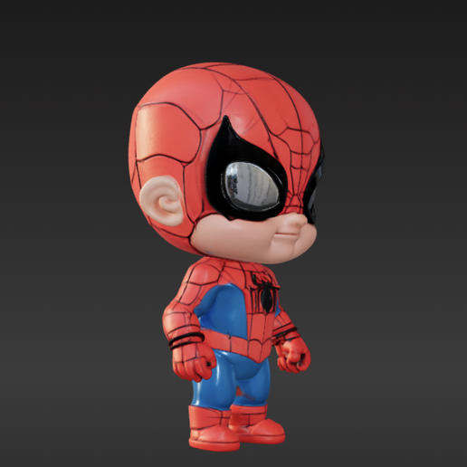 👾 Unleash the Power of Cuteness! Chibi Spider-Man 3D Model - Perfect ...