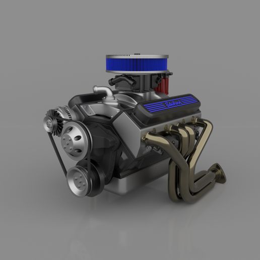 📁 Edelbrock V8 Engine 3D Model Ready to Print STL File・ STL File for 3D ...