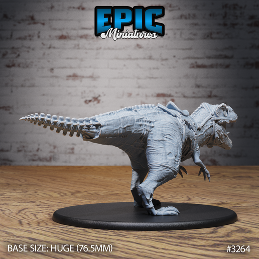 3D file Cursed Captain T-Rex Mount ‧ DnD Miniature ‧ Tabletop ...