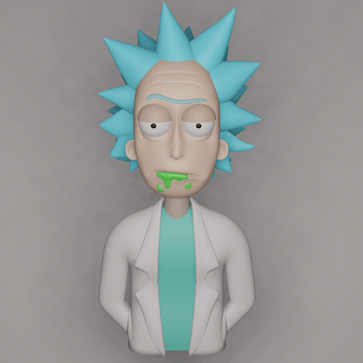 OBJ file Rick 👾 ・3D printing model to download・Cults