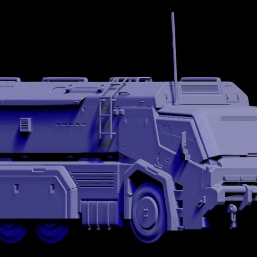 🚗 Cyberpunk Militech Behemoth・ STL File for 3D printing・Cults