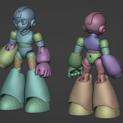 👨 Figura de acción de Mega Man・Archivo STL Gratis para Impresión 3D・Cults