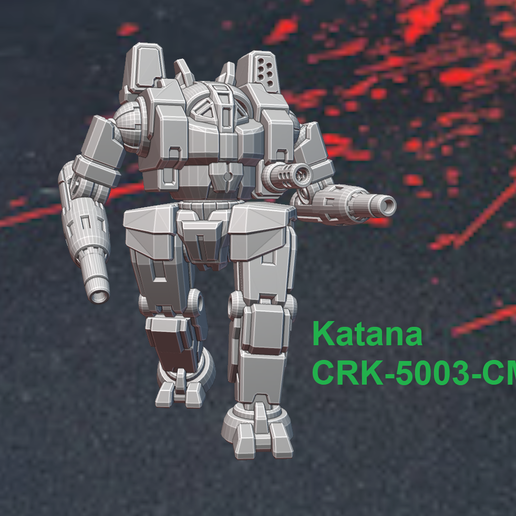 ♟ BattleTech Crockett / Katana Collection・Free STL File for 3D printing ...