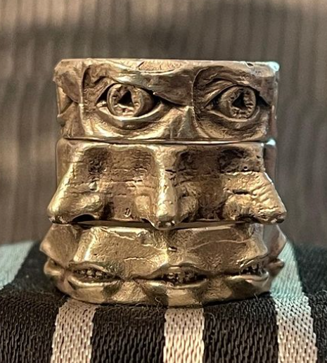 💍 Face rings - Medium・Free 3D File for ・Cults