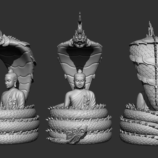 🎨 Buddha statue・ STL File for 3D printing・Cults