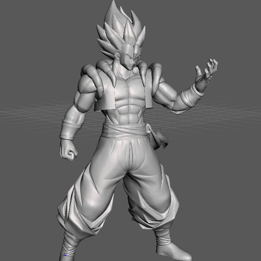 🐉 Gogeta Super Saiyan (Dragon Ball) 3D Model・ STL File for ・Cults