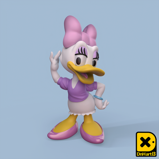 🦆 MiniPrint 011 - Daisy Duck・ 3D File for 3D printing・Cults