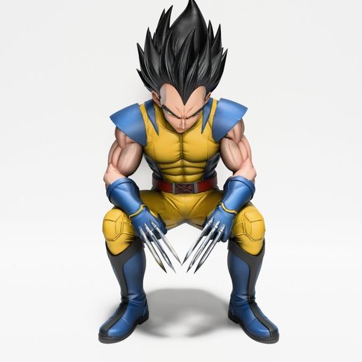 🐉 Vegeta Adamantium Logan Wolverine Saiyan Dragon Ball toy・ STL File ...