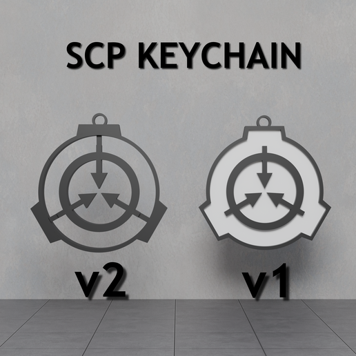 🗝️ SCP Logo Keychain・Free STL File for 3D printing・Cults