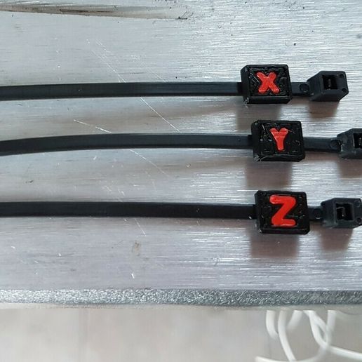 Free 3D file Z X Y E Axis Labels 🧞‍♂️ ・3D print design to download・Cults