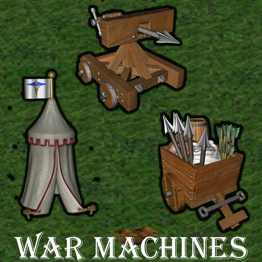 🪵 Heroes 3 War Machines・ STL File for 3D printing・Cults