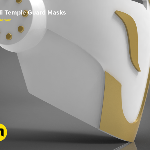 OBJ file 4 Jedi Temple Guard Masks 🕍 ・3D printable model to download・Cults