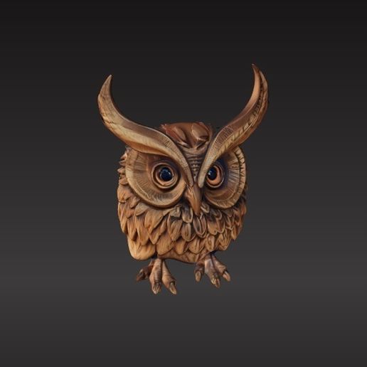 STL file Owl 🦉 ・Template to download and 3D print・Cults