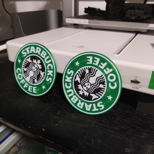 STL file Starbucks cup holder and key chain - Starbucks cup holder and ...