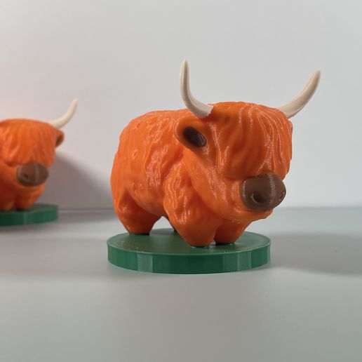 🐄 ANIMAL SERIES - HIGHLAND COW・Free STL File for 3D printing・Cults