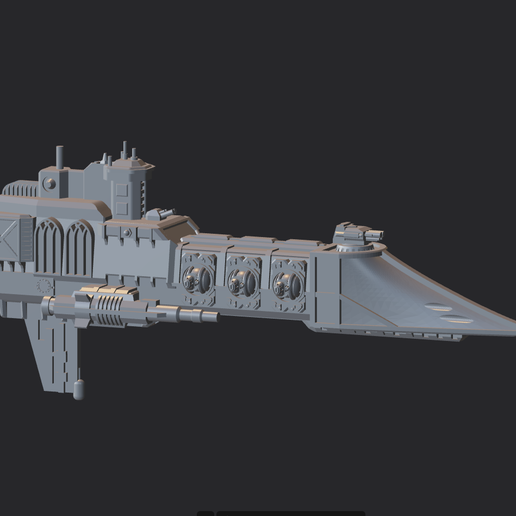 🎲 Lemnos pattern Imperial frigate・Free STL File for 3D printing・Cults