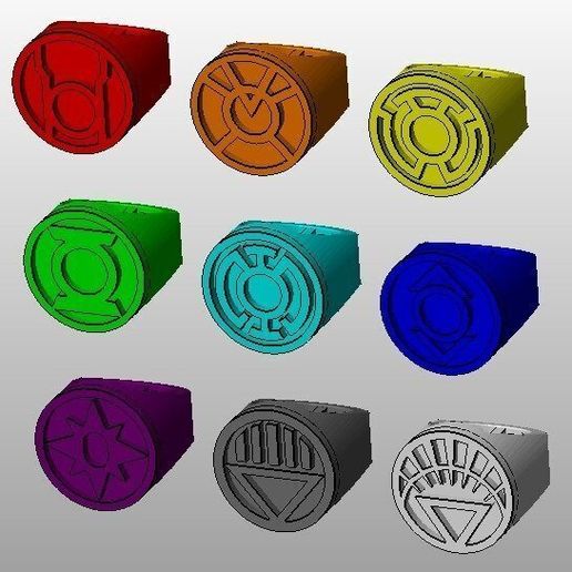 orange lantern ring 3d print