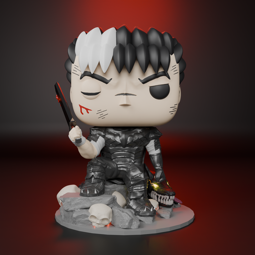 👾 Guts Funko・ STL File for 3D printing・Cults