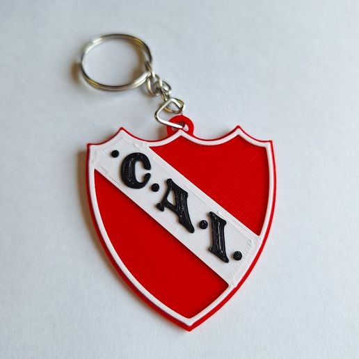 STL file Independiente de Avellaneda shield keychain 🛡️ ・3D printer ...