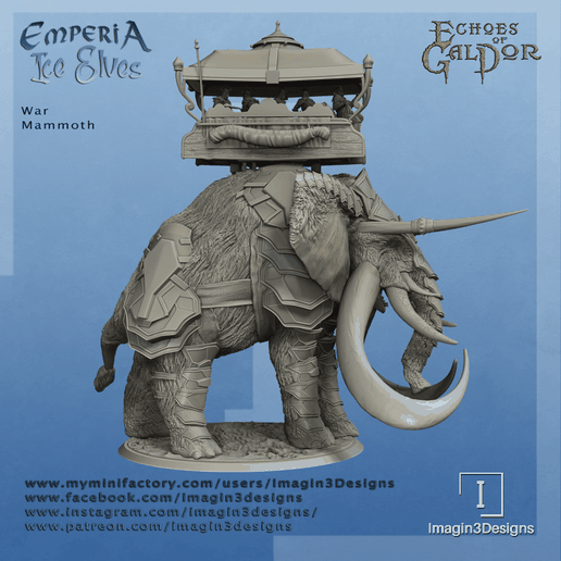 Archivo 3D Mamut de guerra 🎲 ・Modelo para descargar y imprimir en 3D・Cults