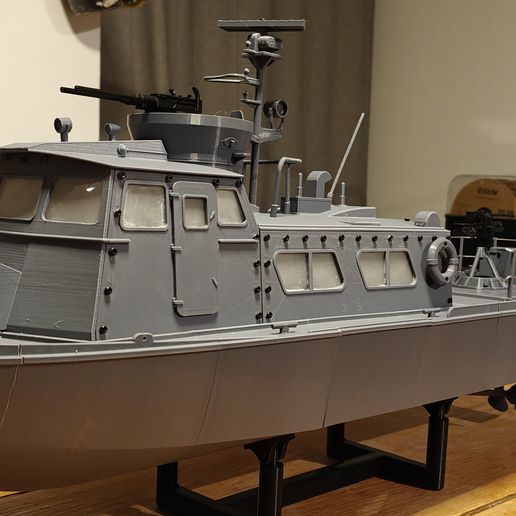 🛥️ Swift Boat Mk1 - RC - 74cm・ STL File for 3D printing・Cults