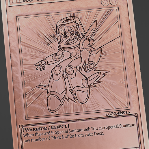 💬 hero kid - yugioh・Archivo STL Gratis para ・Cults