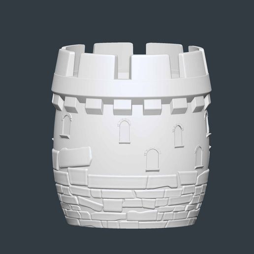 🏰 Castle Tower Plant Pot – No Supports – Medieval Fantasy Planter STL ...