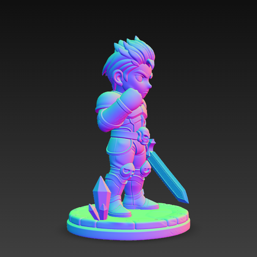 🔮 Leon from Final Fantasy II (2), 3 Stls (Leon with base, baseless and ...