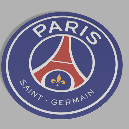 STL file plaque pour cadre decoration mural psg 🏈 ・Model to download ...