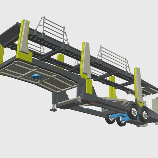 🚗 1/14 car transporter trailer・ STL File for 3D printing・Cults