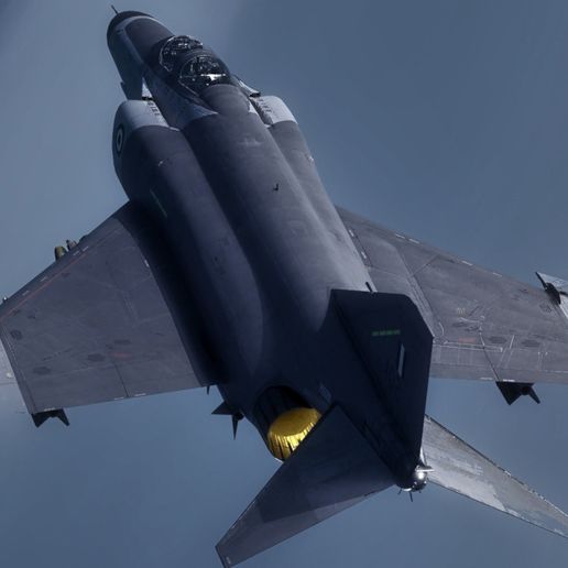 ️ F4 Phantom 2 Grey - with Cockpit - Fully Rigged - High Resolution ...