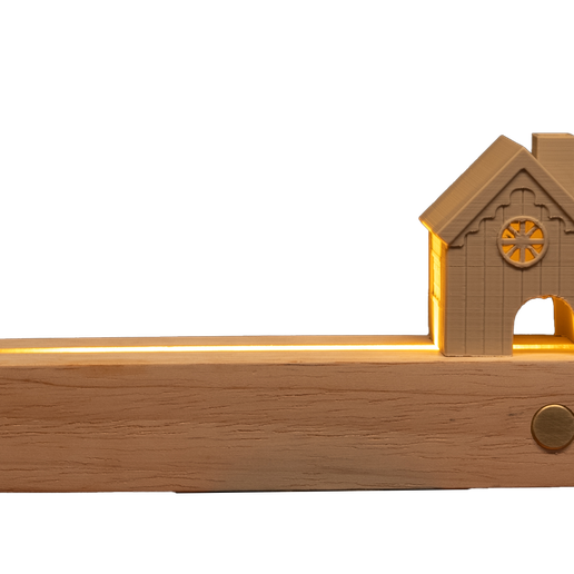 🏠 Cozy Glowing Village - Hollow Buildings for LED Light Base (Windmill ...