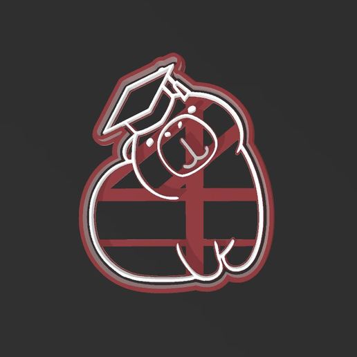 Archivo STL Capibara de graduacion 🥖 ・Objeto para impresora 3D para ...