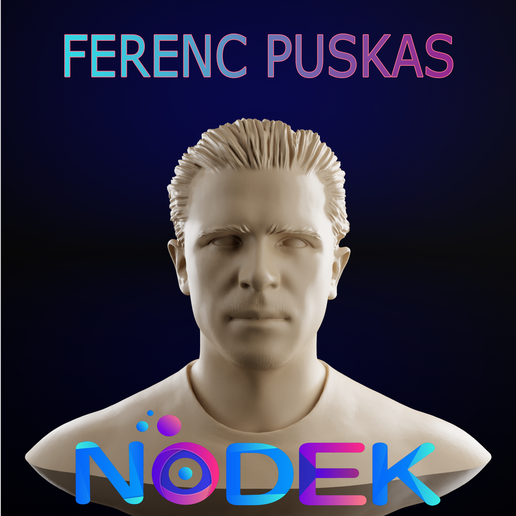 👤 Ferenc Puskás - The Hungarian Legend 3D Bust・ STL File for 3D ...