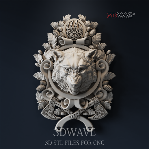 🐺 WOLF 3d stl file for CNC・ STL File for CNC machining - Laser cutting ...