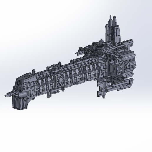 STL file Castigator Battleship ️ ・3D printing model to download・Cults