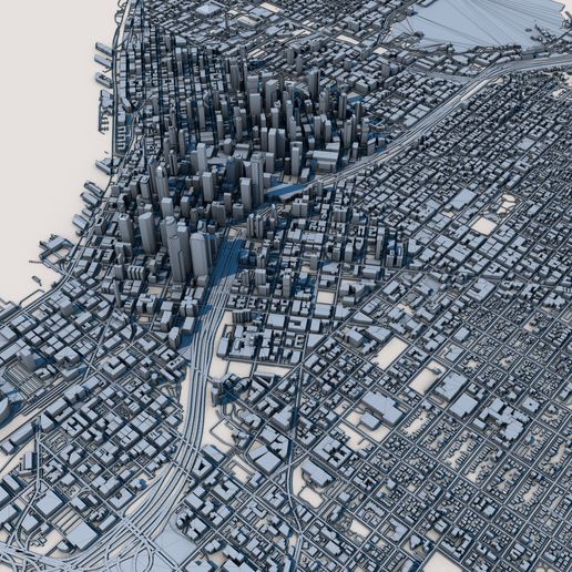 🏙️ Seattle City Washington United States・ 3D File for 3D printing・Cults