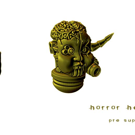 💀 Horror heads - set 3・ STL File for 3D printing・Cults