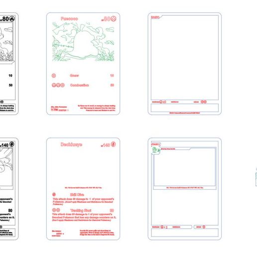 🐉 50+ Pack Pokemon Card Laser Cut・ 3D File for 3D printing and CNC ...