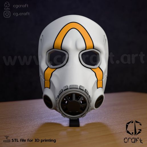Файл 3D Borderlands Psycho Mask 🎃 ・Шаблон для загрузки и 3D-печати・Cults